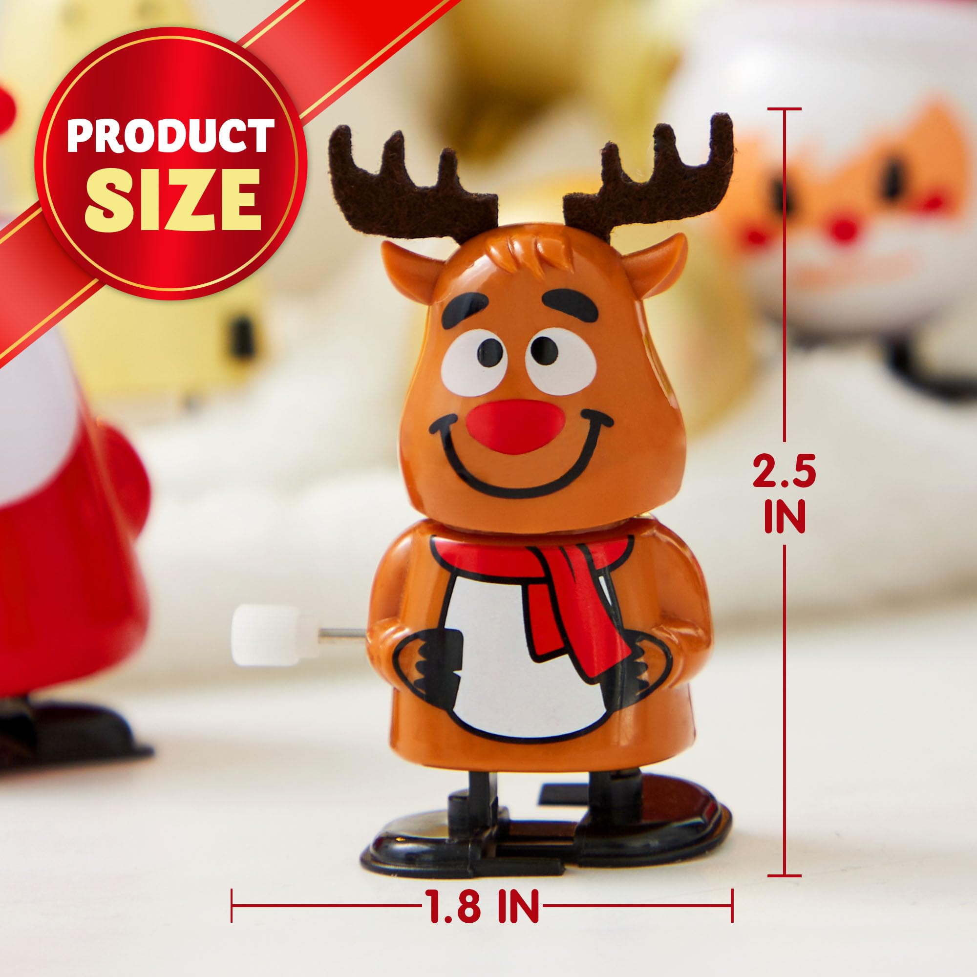 JOYIN 24 Pack Christmas Wind Up Toy Assortments Stocking Stuffers for Christmas Party Favor Supply Accessories (24 Pieces Pack)