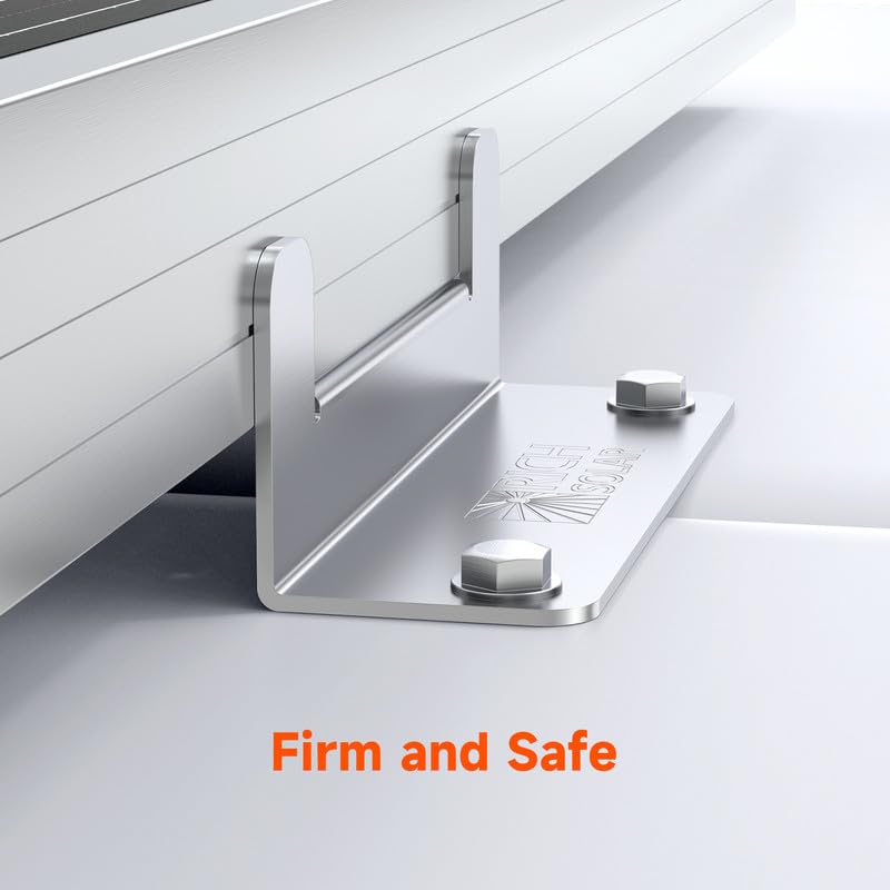 RICH SOLAR Solar Panel Mounting Hardware Z Brackets for RV Roof Boat Set of 4 Units