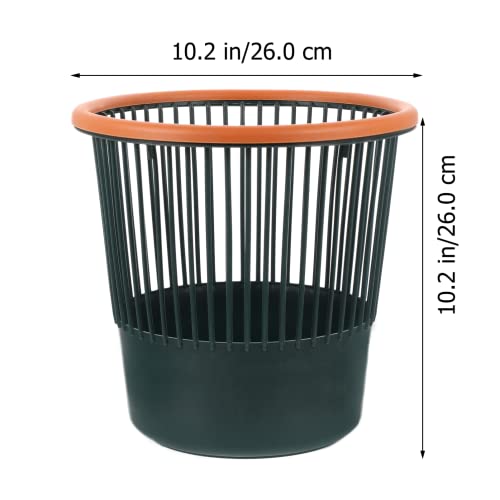 Zerodeko Trash Bin Trash Bin Trash Can Wastebasket with Pressing Ring Modern Rubbish Bin Arbage Bucket Large Capacity Waste Paper Container for Home Office Bathroom Green Trash Cans Trash Cans