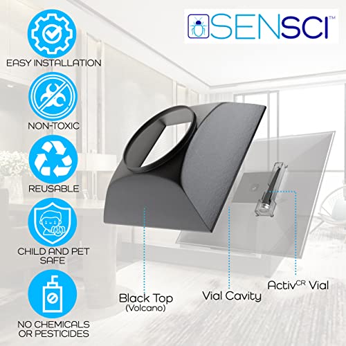 SenSci ActivVolcano 4 Pack, Volcano Bed Bug Interceptor & ActivCR Bed Bug Lure - Bed Bug Traps for Home, Office, Hotels