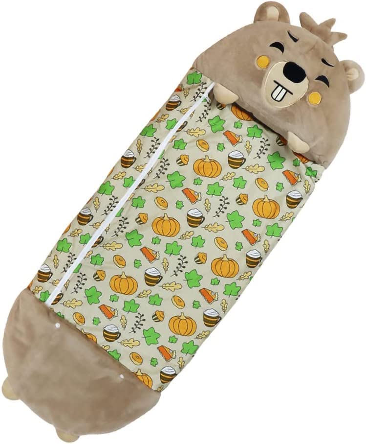 Sleeping Bag Children, Children with Bags, Pillows, Comfortable, Cute, Warm, Suitable for All Seasons. 54X20 (Gophers)