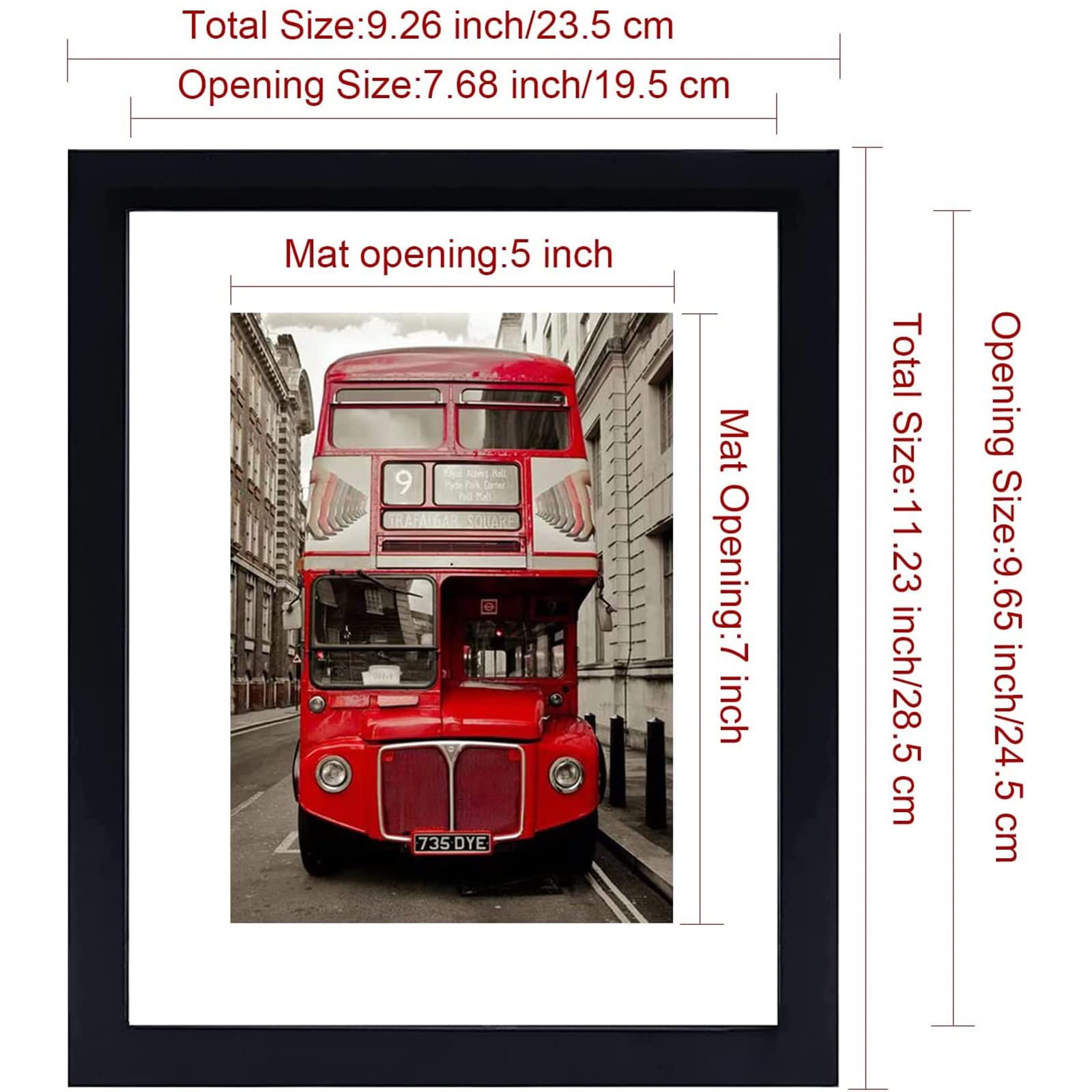 HEGATY 8x10 Picture Frame Set of 3, Display Pictures 5x7 with Mat or 8x10 Without Mat for Wall Mounting or Table Top Display,Gold