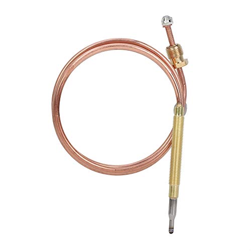 Oumefar Patio Heater Thermocouple Universal Thermocouple for Gas Fireplace Fire Pit Thermocouple Failure Safety Control Valve Kit BBQ Grill Fire Pit Heater 600mm