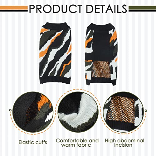 Yagamii Dog Sweater Warm Turtleneck Knitted Pet Sweaters Soft Knitwear Winter Dog Clothes Pullover Classic Coat Clod Weather Clothes for Small Medium Sized Thickened Dog Vest Costume
