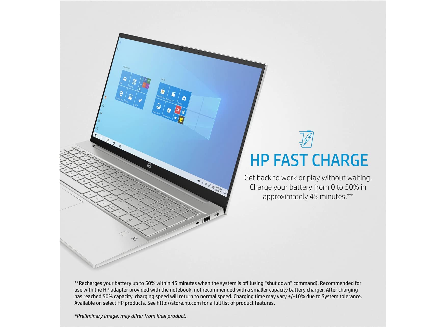 HP Pavilion 15.6" FHD IPS Touchscreen Premium Laptop | 11th Gen Intel Core i5-1135G7 | Intel Iris Xe Graphics | 12GB RAM | 256GB SSD | WiFi | HDMI | Windows 10 | Silver