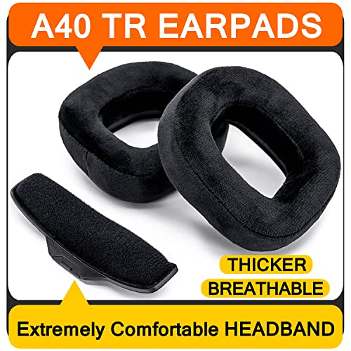 Sixsop Astro A40 TR Ear Pads for Astro A40TR A40 TR Gaming Headset - Velour Ear Cushions (Not Compatible with A50 GEN4,GEN3,GEN2,GEN1)