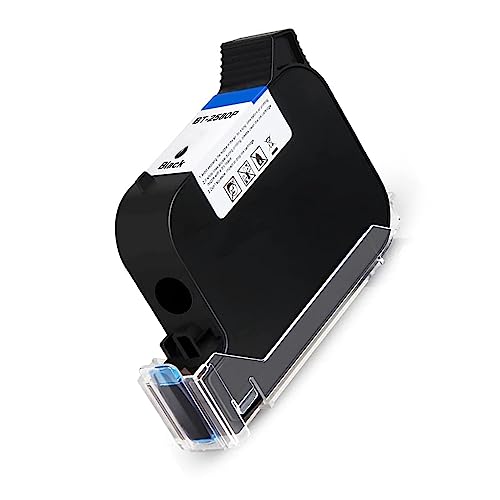 UPRINTJET BT-2580P Black Original Solvent Quick Dry Ink Cartridge Handheld Inkjet Cartridge Replacement 42ml Quick-Drying Ink Cartridge for Handheld Printer BT-HH6105B2/B10 Mini Inkjet Printer