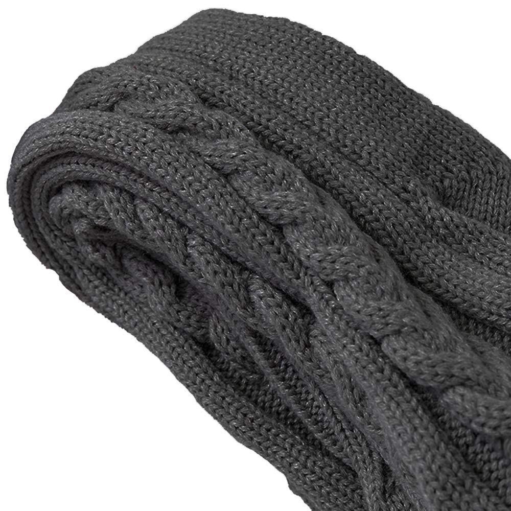 Leoparts Women's Cable Knitted Thigh High Boot Socks Extra Long Winter Stockings Over Knee Leg Warmers