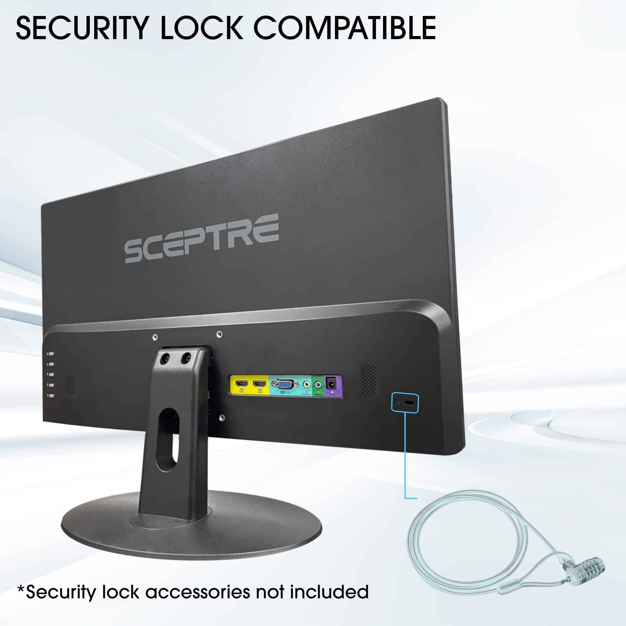Sceptre 20" 1600 x 900 75Hz LED Monitor 2x HDMI VGA Built-in Speakers, sRGB 99% Machine Black (E209W-16003RT series)