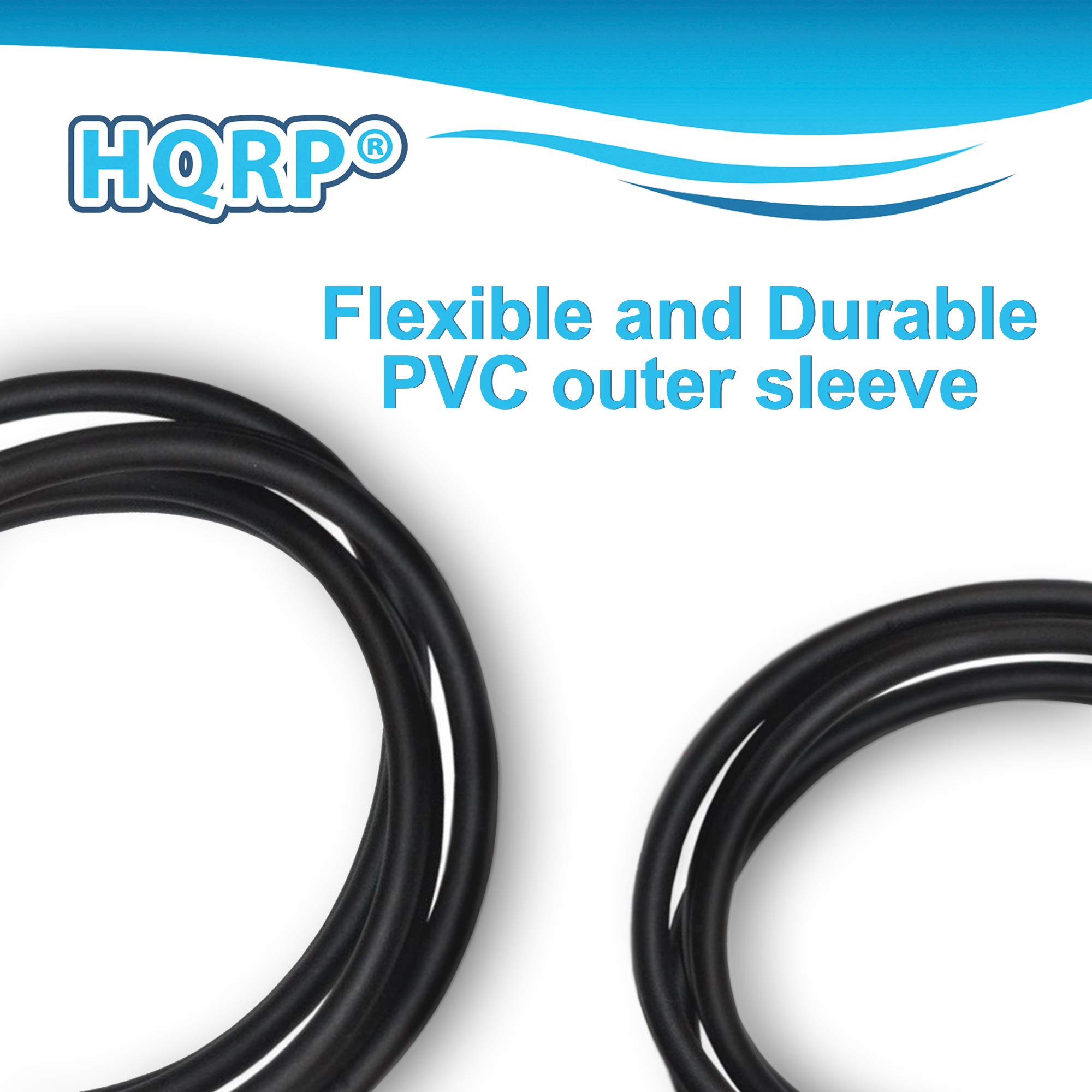 HQRP 2-Pack 3-Pin XLR Female to 3-Pin XLR Male Adjustable-Angle Low-Profile Cables Compatible with Sound Devices 302, 552, 633, 688, 788T Mixer/Recorder