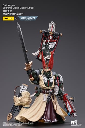 JoyToy Warhammer 40K Dark Angels Supreme Grand Master Azrael 1:18 Scale Action Figure