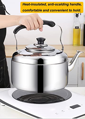 Tea kettle, Whistling Tea Kettle for Stove Top, 3L Culinary Grade Stainless Steel Teapots Hot Water Fast to Boil, Modern Tea Kettle for Gas Electric Induction Stove Top