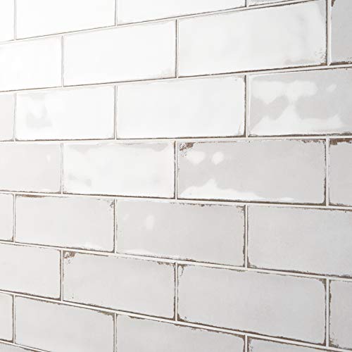 Ivy Hill Tile Santa Fe White 3.93x11.96 in. Polished Ceramic Wall Tile (33 Pieces 10.76 Sq. Ft. / Case)