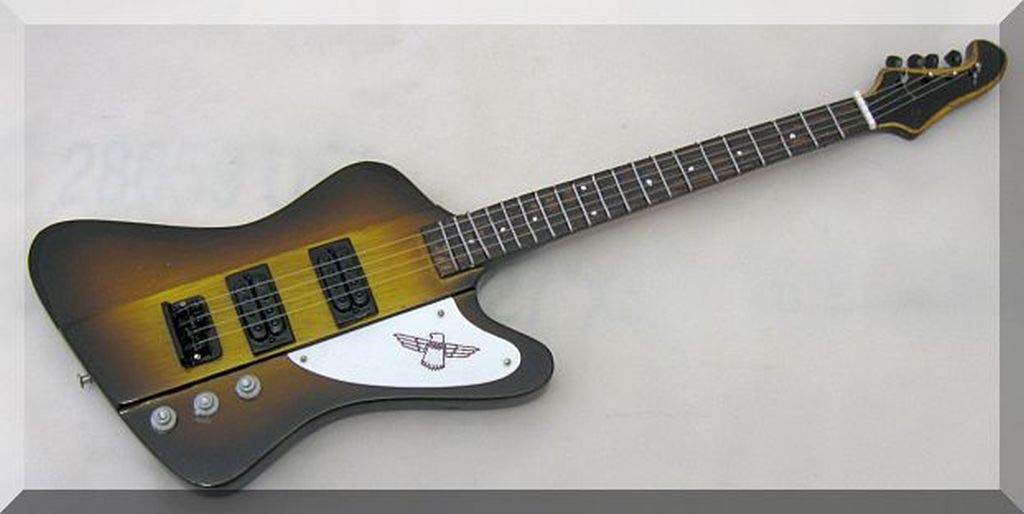 IZZI Nikki Sixx Miniature Guitar Bass Thunderbird