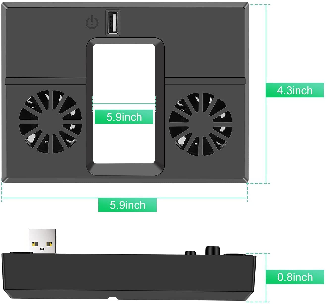 Linkstyle Cooling Fan for Xbox Series X, USB Powered Vertical Cooling Stand Cooling System with Dual Fans and 1 USB Port