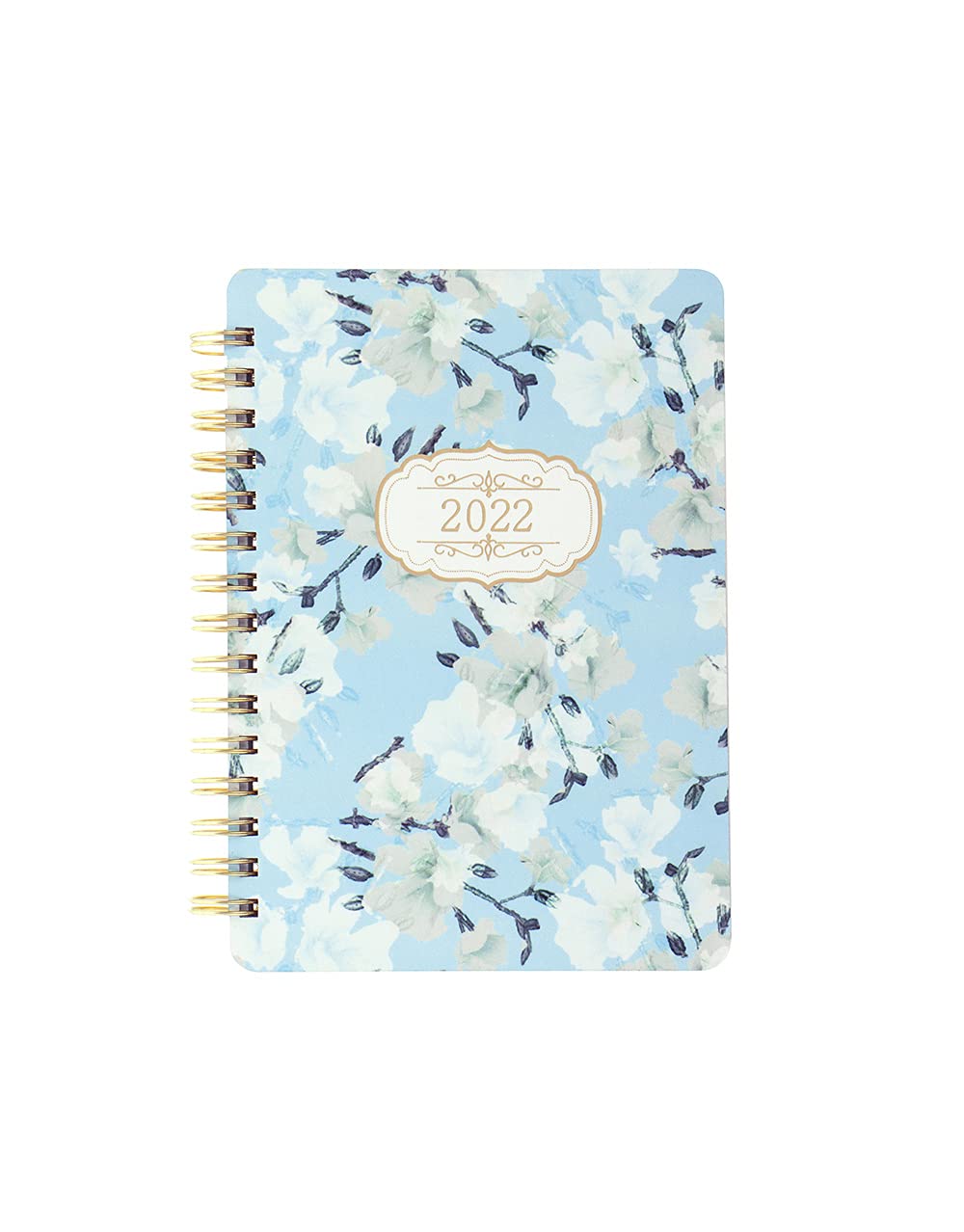 Letts Bloom A6 Week to View 2022 Diary - Blue