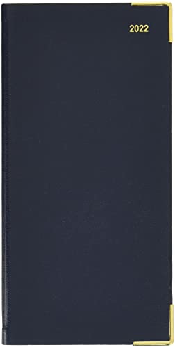 Letts Classic Slim two weeks to view 2022 diary - dark blue