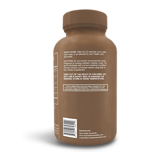 Terra Health Essentials NOOFOCUS - Nootropics Brain Support Supplement with Adaptogenic Mushrooms, Alpha-GPC, Gotu Kola, L-Theanine for Focus & Memory - All Natural, 30 Day Supply