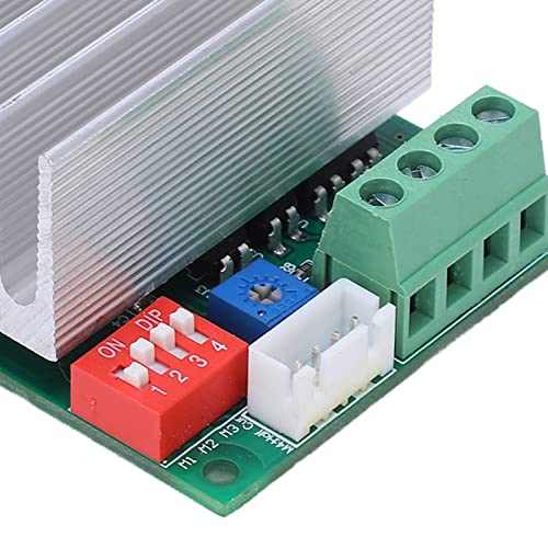 Stepping Driver Board, Heat Dissipation Stepper Motor Driver Automatic Half Flow Adjustable Current for Stepper Motor