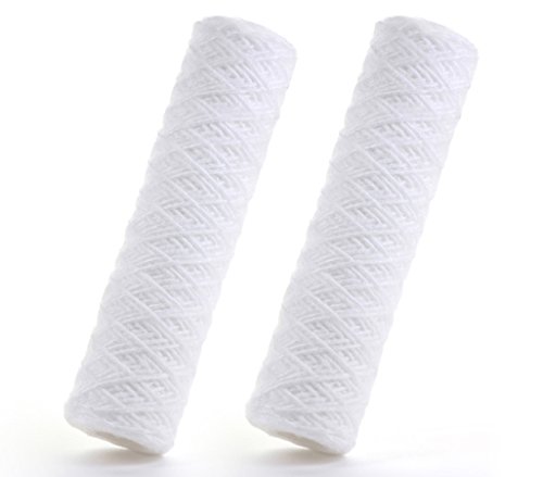 Smart Pack, GE FXWSC Compatible Universal Whole House Sediment String Wound Water Filter Cartridge - 10 micron