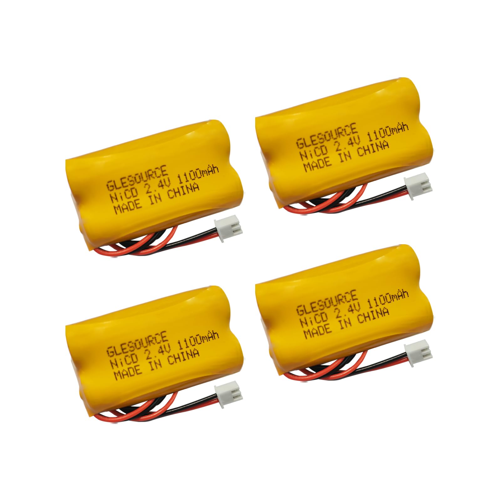 XUNTU 2.4V 1100mAh Exit Sign Battery Replacement for Exitronix 10010036 Lithonia 10010034 Interstate NIC1394 BEL-179 Exit Sign Emergency Light (4 Pack)