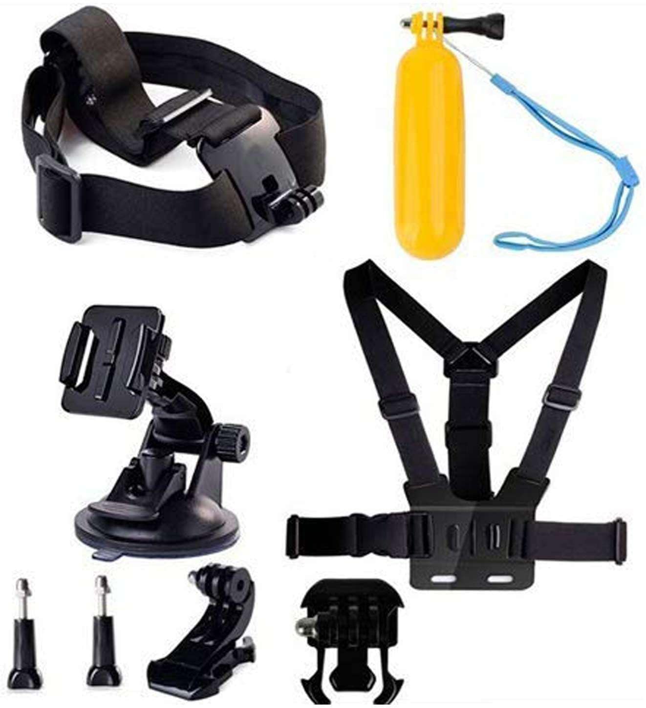 Navitech 8-in-1 Action Camera Accessories Combo Kit - Compatible with VEHO Muvi KX-2 PRO 4K Wi-Fi Action Camera