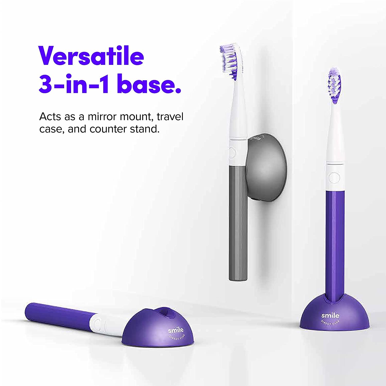 SmileDirectClub Aligner Essentials - Aligner Case, Electric Toothbrush Club Edition, 1 Replacement Brush Head