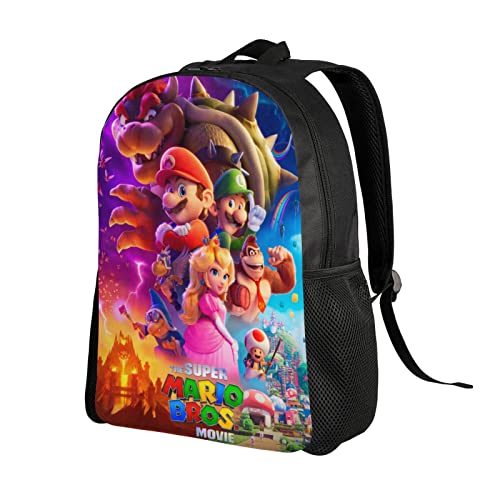 JOGB Anime Backpack With Front Pocket, Boys Bookbag Large Capacity Travel Daypack