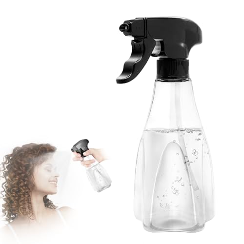Showvigor Hair Spray Bottle Continuous Water Mister Spray Empty Ultra Fine for Hair Styling, Pets, Plants, Cleaning, Misting & Skin Care, Salons, for Taming Hair in Morning, Curly Hair.（11OZ/330ML）