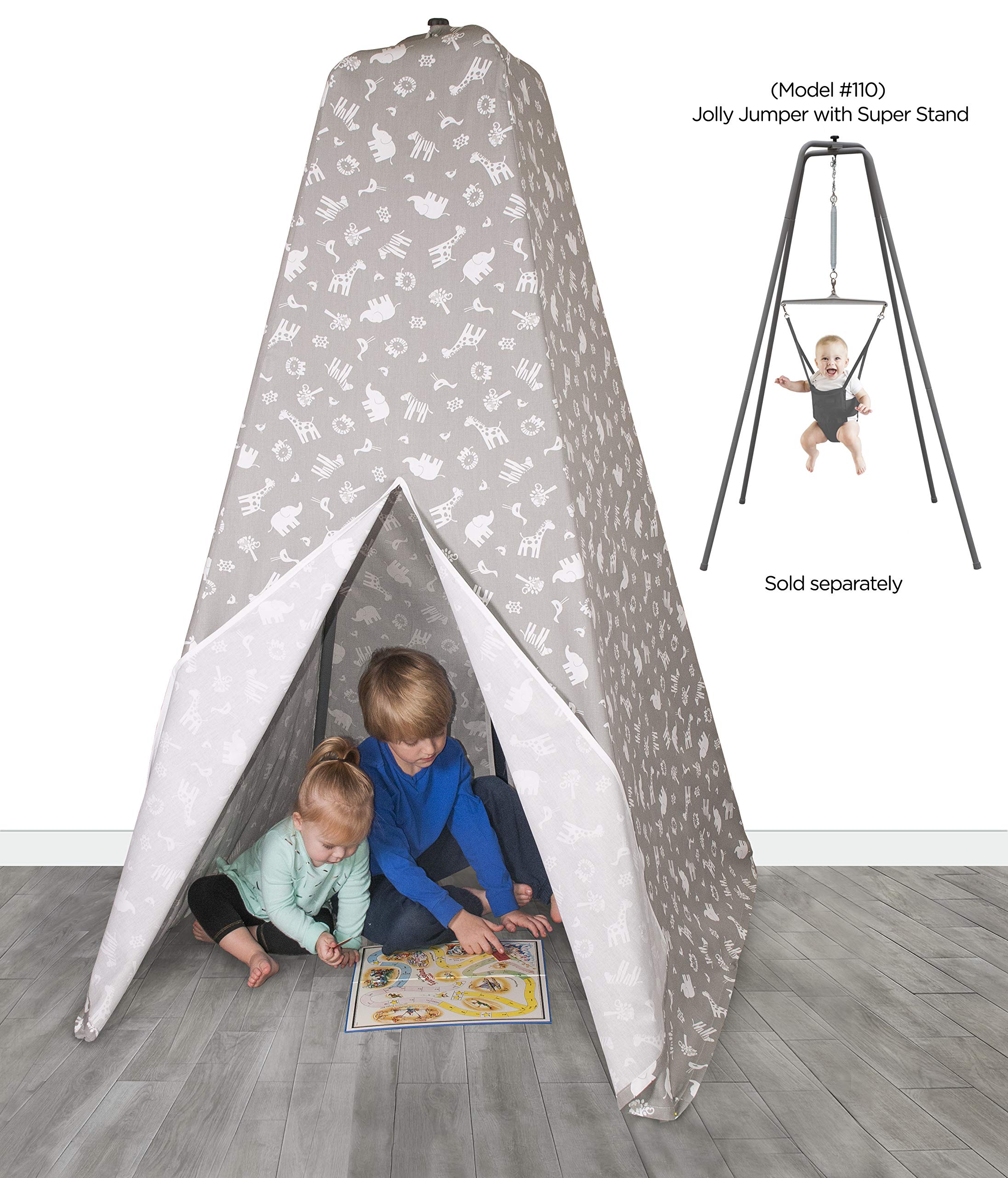 Jolly Jumper Teepee Tent Grey Jungle