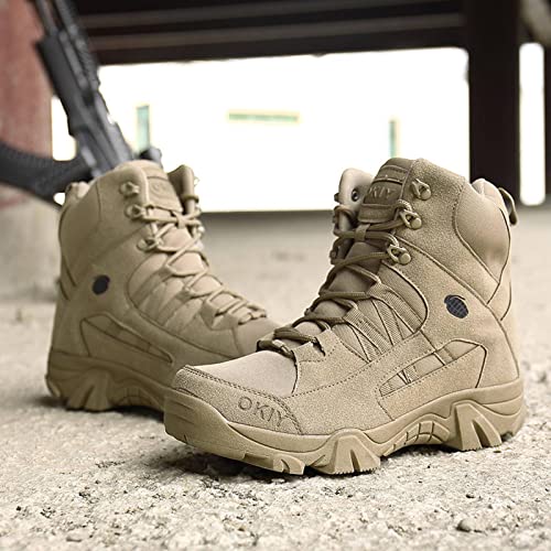 NC Large Size high top Desert Boots Cowhide Velvet Outdoor Hiking Boots Hiking Boots Men