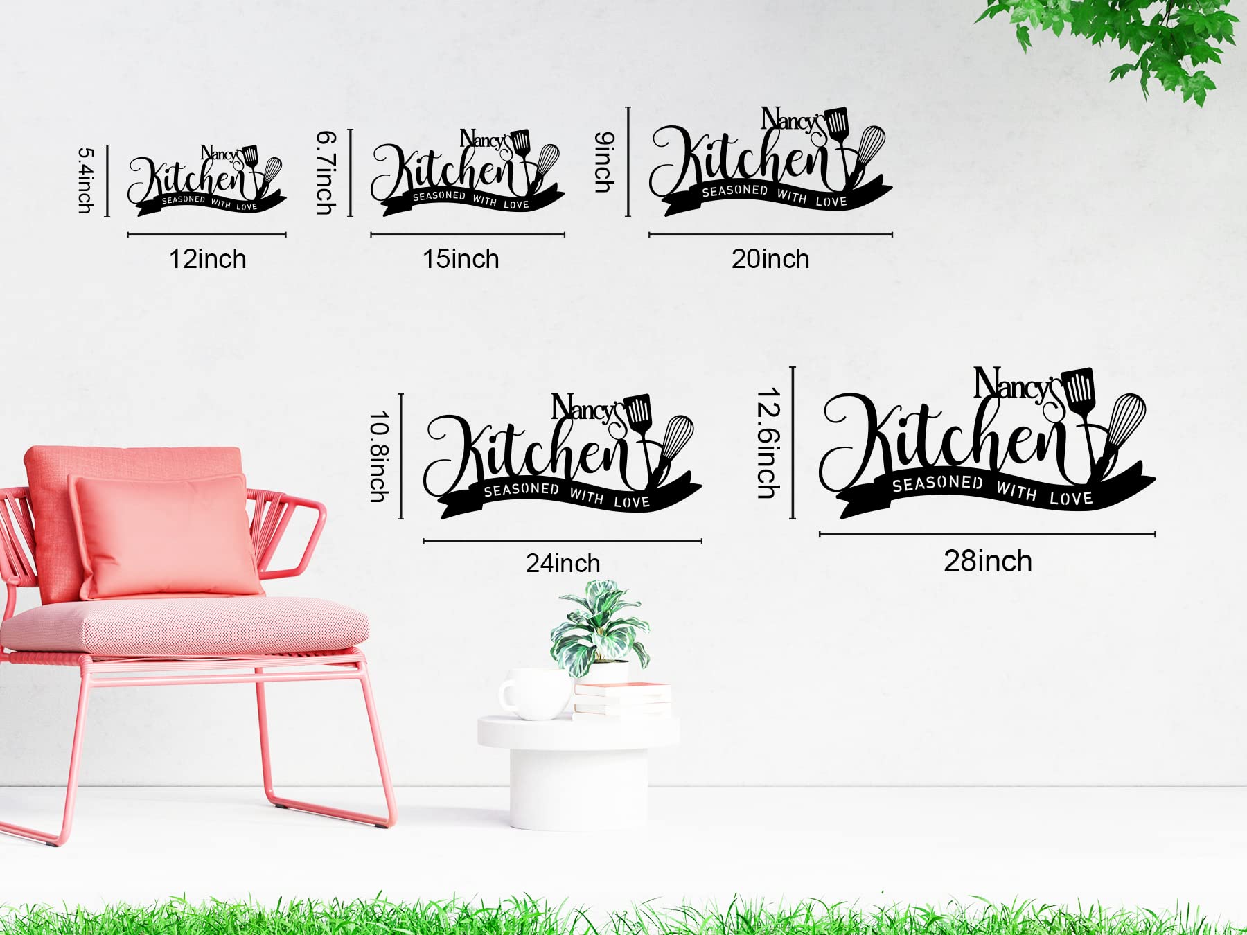 Personalized Metal Sign for Kitchen, Nana's Kitchen Sign, Mom's Kitchen Sign, Kitchen Wall Decor, Custom Kitchen Signs, Personalized Kitchen Gifts, Nana Mothers Day Gift, Kitchen Metal Wall Art