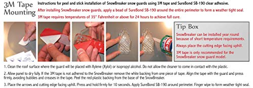 SnowBreaker 25pcs PeelnStick & Adhesive Kit for Metal Steel Standing Seam Roof