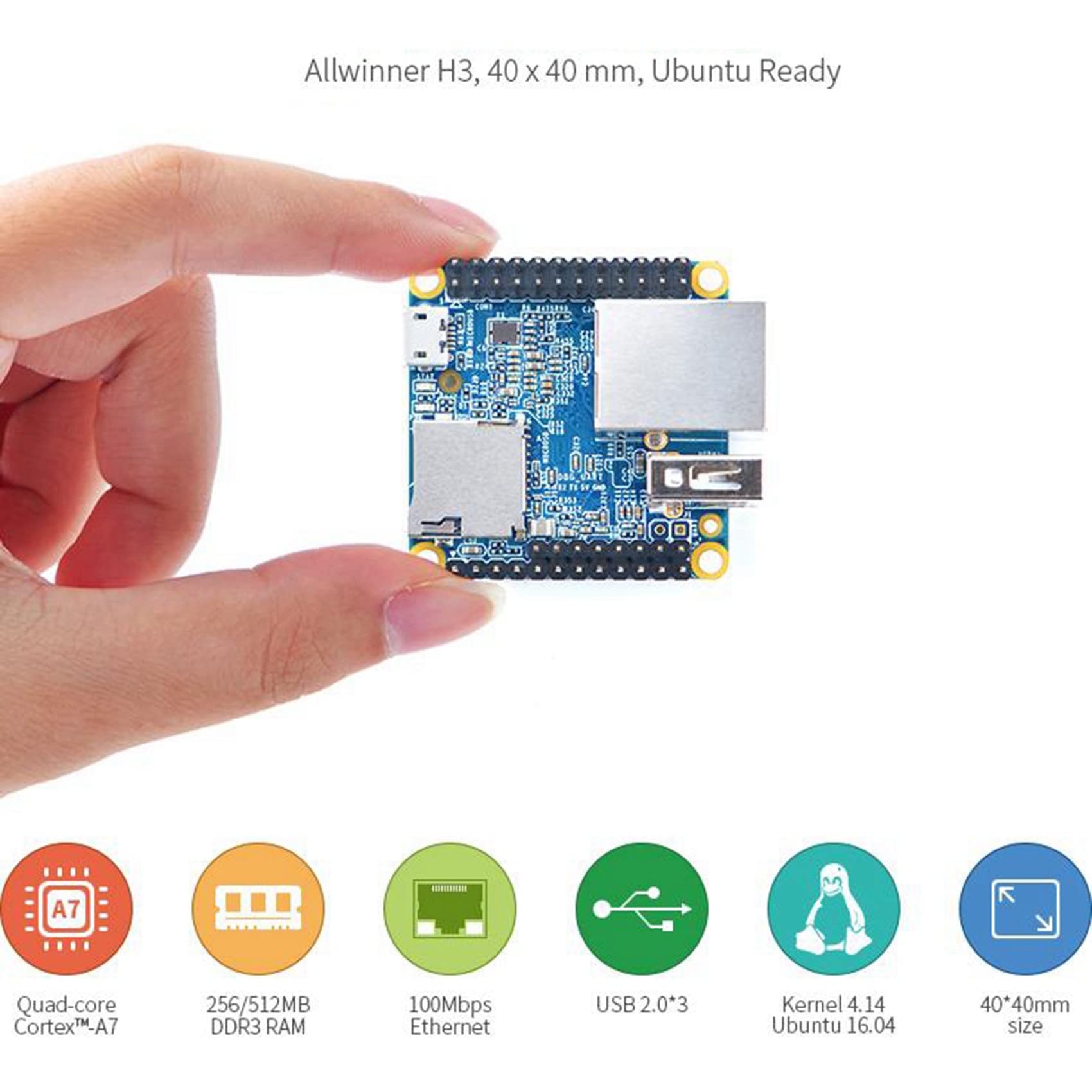 SLAVIK NanoPi OLED Display+Metal Case Kit H3 Development Board 256MB DDR3 RAM Openwrt Armbian