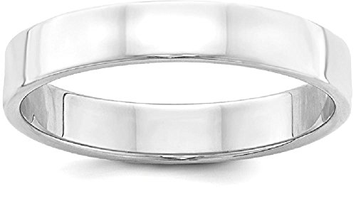 IceCarats 925 Sterling Silver 4mm Plain Classic Wedding Band Ring Size 9.00