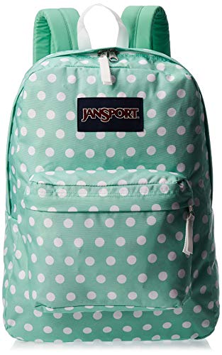 JanSport SuperBreak Backpack - Lightweight Pack, Cascade Polka Dot