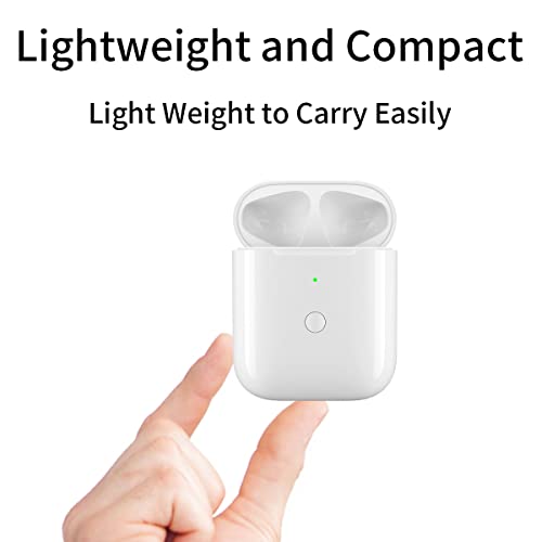 Wireless Charging Case Compatible with AirPods 1 2,Air pods Charger Case Replacement with Bluetooth Pairing Sync Button,no Aipods