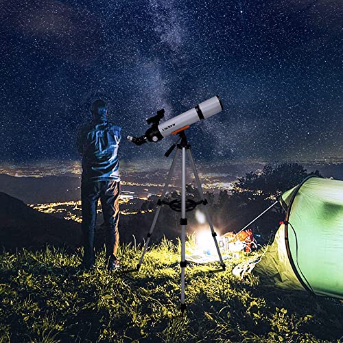 Telescope for Kids&Adults Astronomy Beginners, German Technology AZ Mount Astronomical Refracting Telescope, 70mm Apterure 500mm Focal Length(20X-150X),with Red-dot finder&Phone Adapter&Waterproof Bag