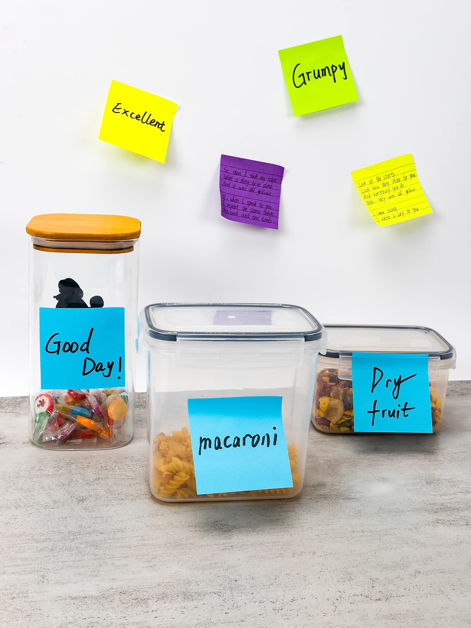 JARLINK 24 Pads Sticky Notes, 6 Bright Colors 3x3 Inches Self-Stick Pads, Easy to Post for Home, Office, Notebook, 70 Sheets/Pad, 2 Choices (Normal/Line)