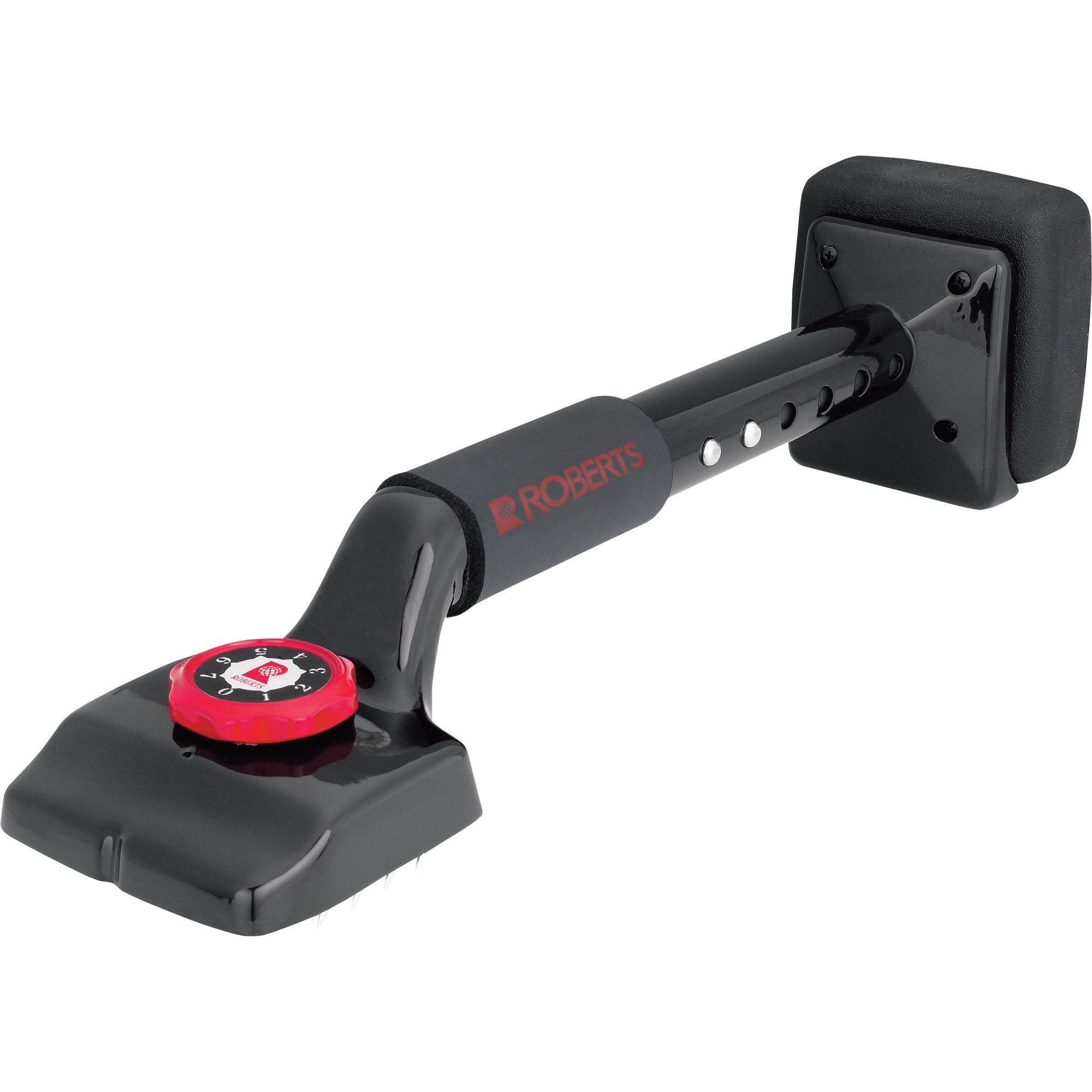 ROBERTS 10-600 3/16" Crown, 120V, 15-Amp, 20 Gauge Electric Stapler with Carrying Case, Red and ROBERTS Economy Adjustable Knee Kicker,Black Bundle