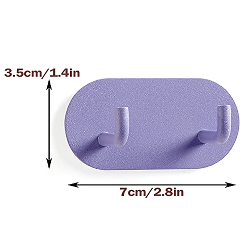VALINK Adhesive Hooks Heavy Duty Stick On Wall Towel Hooks, Metal Adhesive Hooks Wall Mount Punch Free Decorative Towel Key Holder for Entryway Door Bathroom Kitchen