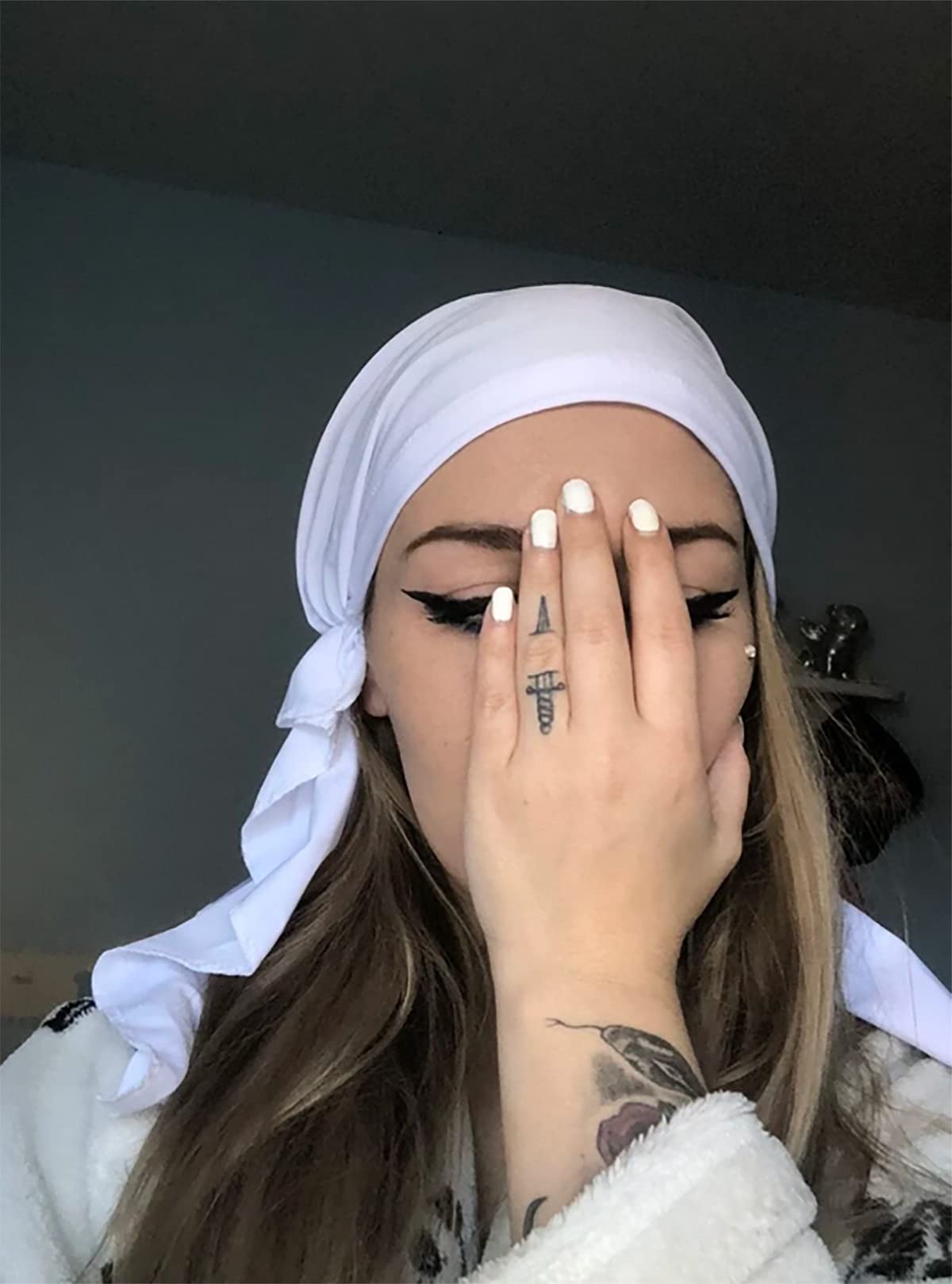 JarseHera Pre Tied Head Covers Sets Chemo Beanies for Women Slip On Lightweight Chemo Bandana Turban