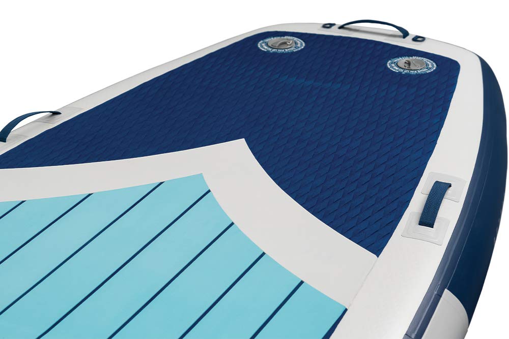 ISLE Megalodon Inflatable Stand Up Paddle Board & iSUP Bundle Accessory Pack — Up to 1,050 lbs Capacity — Durable, Lightweight with Stable Stance — 15' L x 56" W x 8" Thick