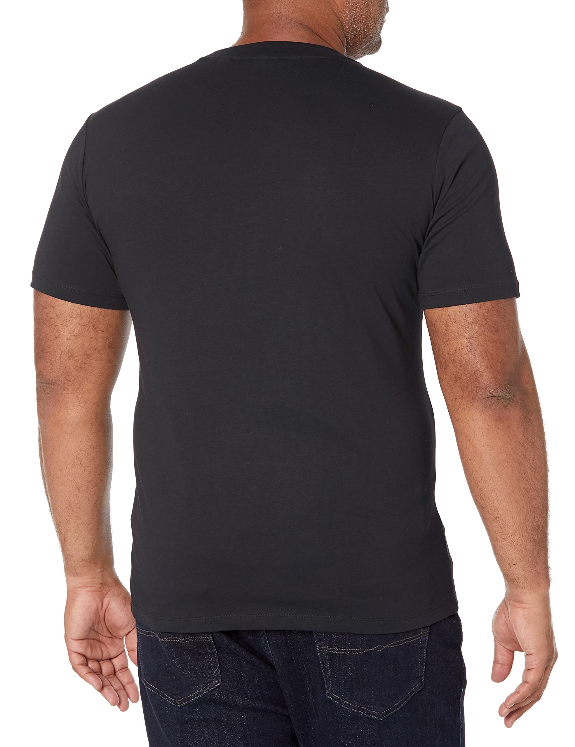HUGO Boss Men's Dolive Crew Neck Logo Box Jersey T-Shirt, Black Ink, X-Large