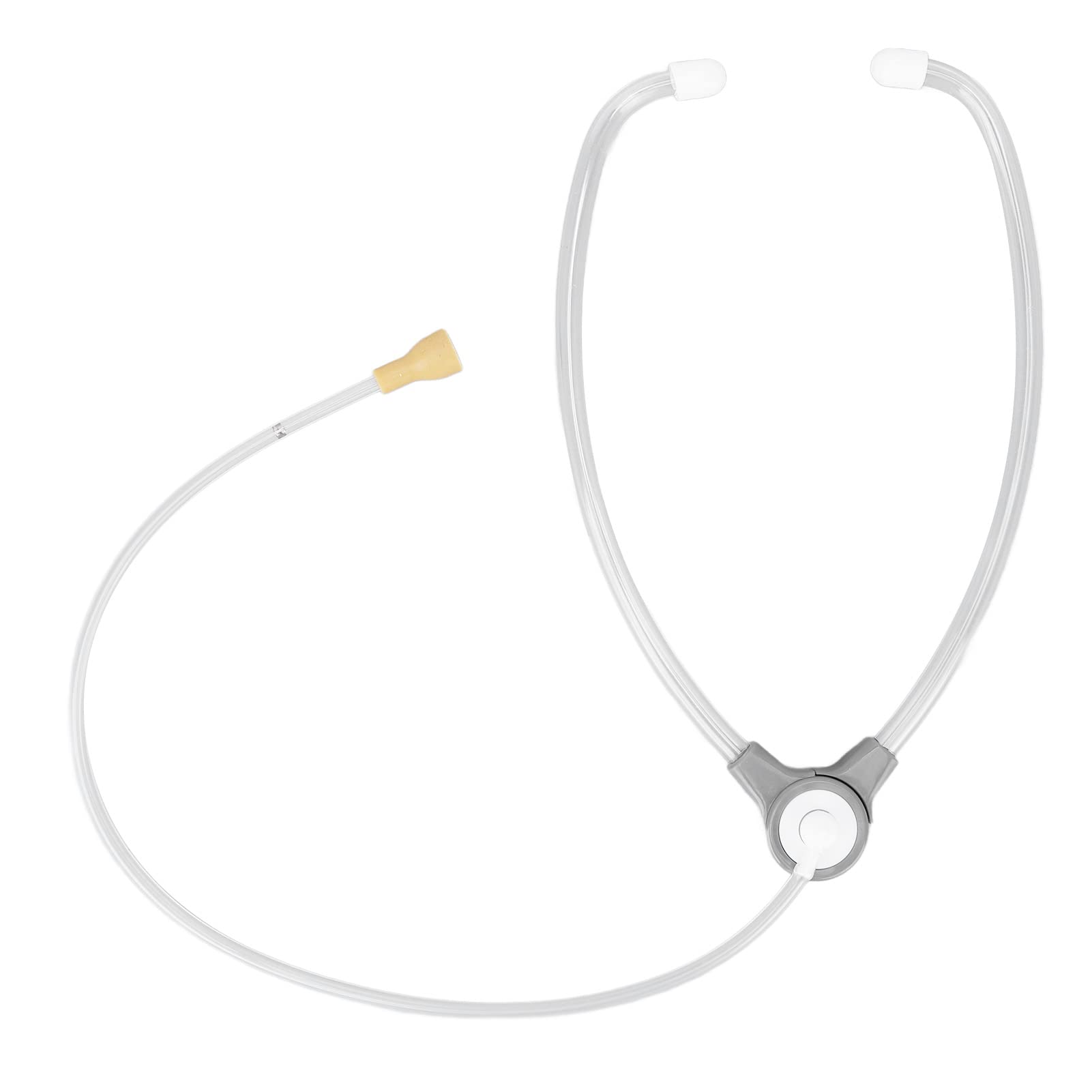 Stethoscope, Transparent Stethoscope with Damping Dual Head Sound Detection Earpiece Metal Binaural Easy Stethoscope for