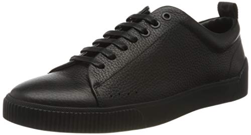 HUGO Men's Zero_Tenn_gr Low-Top Sneakers, Black 001, 6.5 Narrow
