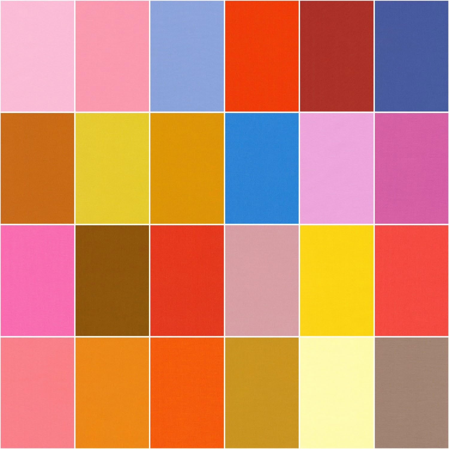 Then Came June Kona Cotton Solids Brilliance Palette 24 Fat Quarters Robert Kaufman FQ-2165-24