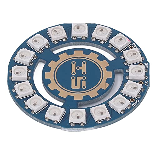 Socobeta LED Ring Lamp Board, 5V WS2812 Chip 5050 LEDs Ring RGB LED Programmable 256 Level Brightness for DIY