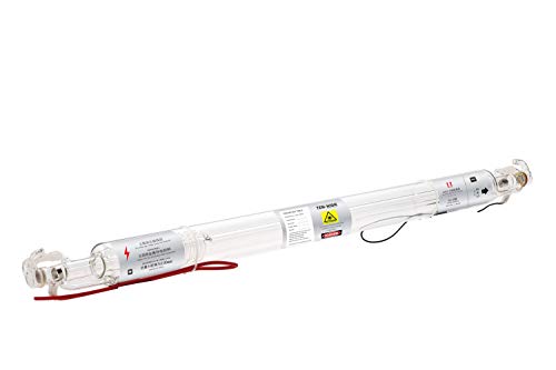 TEN-HIGH 60W CO2 Laser Tube 1000mm D50mm, Wires Preconnected with Coating, for Laser Cutter Laser Engraving Cutting Machine