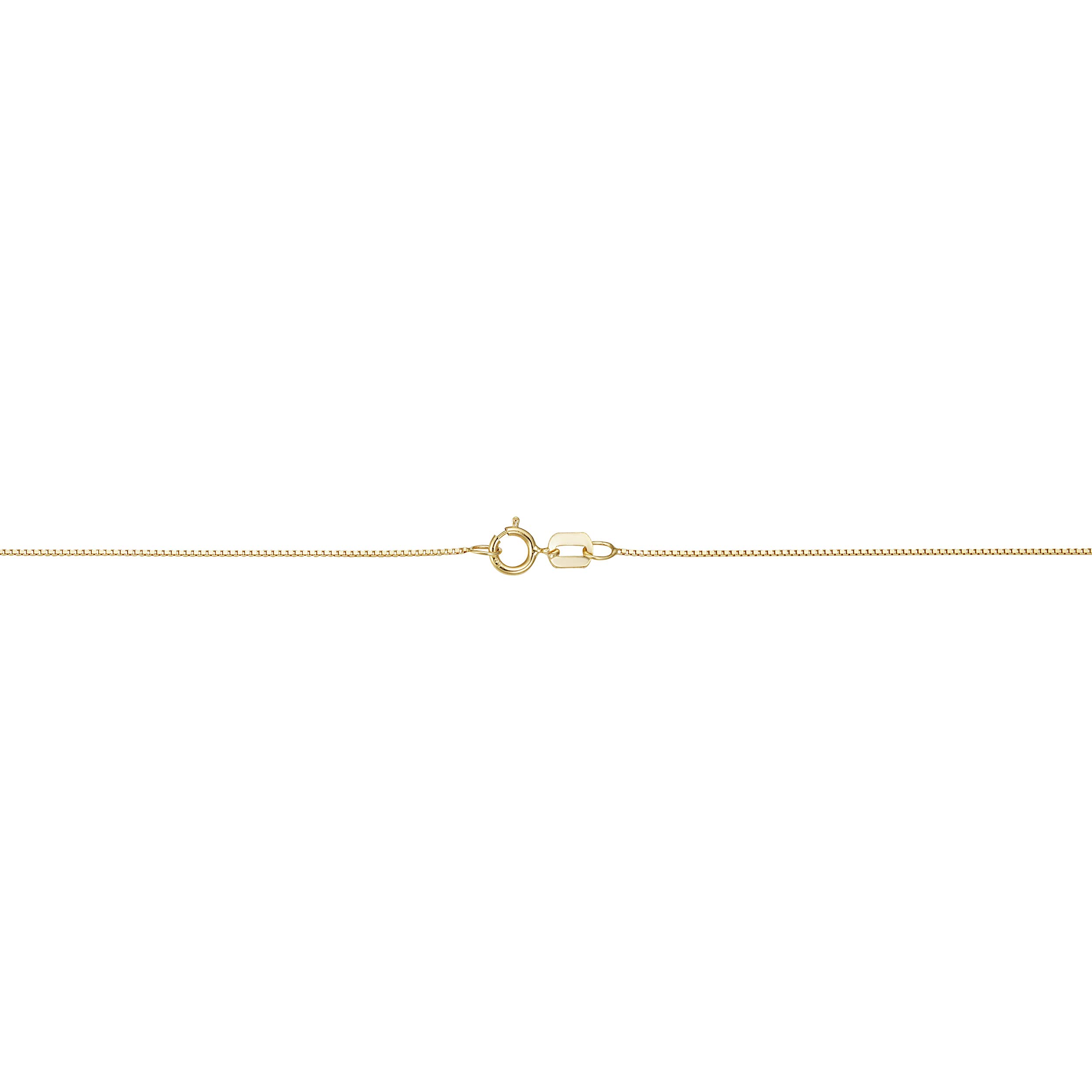 Kooljewelry 14k Yellow Gold Venetian Box Chain Necklace For Women (0.8 mm, 20 inch)